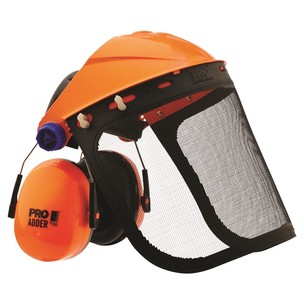 Pro Choice Assembled Adder, Earmuffs, Browguard And Mesh Visor - Tradey ...