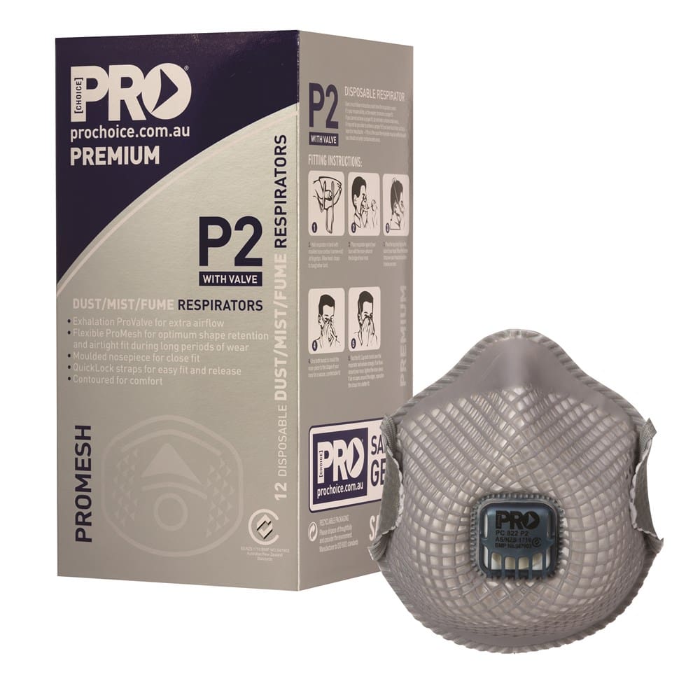Pro Choice Pro Mesh P2 Respirator With Valve - Tradey's Browns Plains