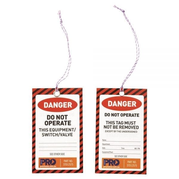 Pro Choice Red Danger Safety Tags - Tradey's Browns Plains